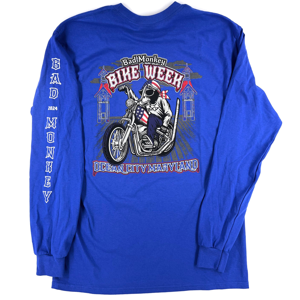 Bad Monkey Bike Week 2024 Long Sleeve T-shirt – Bad Monkey OC