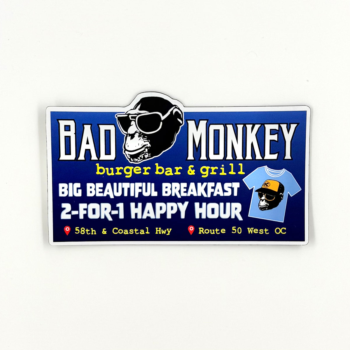 Bad Monkey Billboard Logo Magnet – Bad Monkey OC