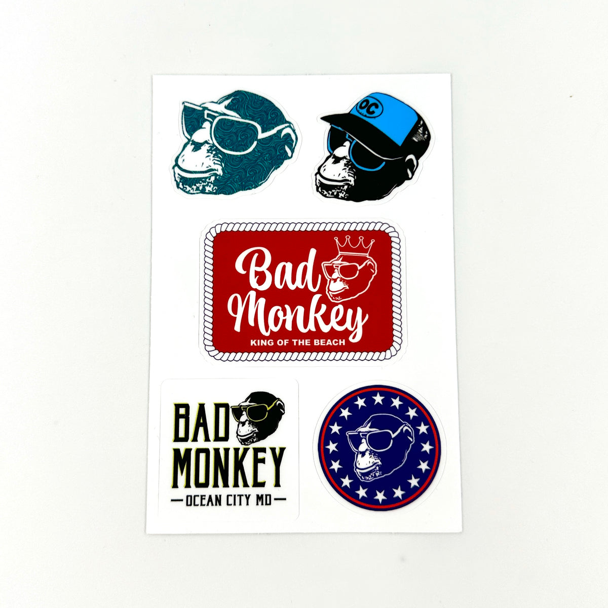 Bad Monkey Sticker Sheet v1 – Bad Monkey OC
