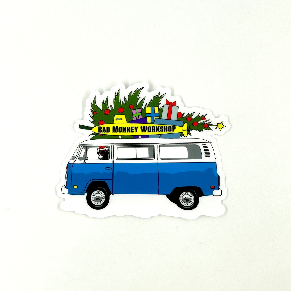 Bad Monkey Christmas Bus Sticker – Bad Monkey OC