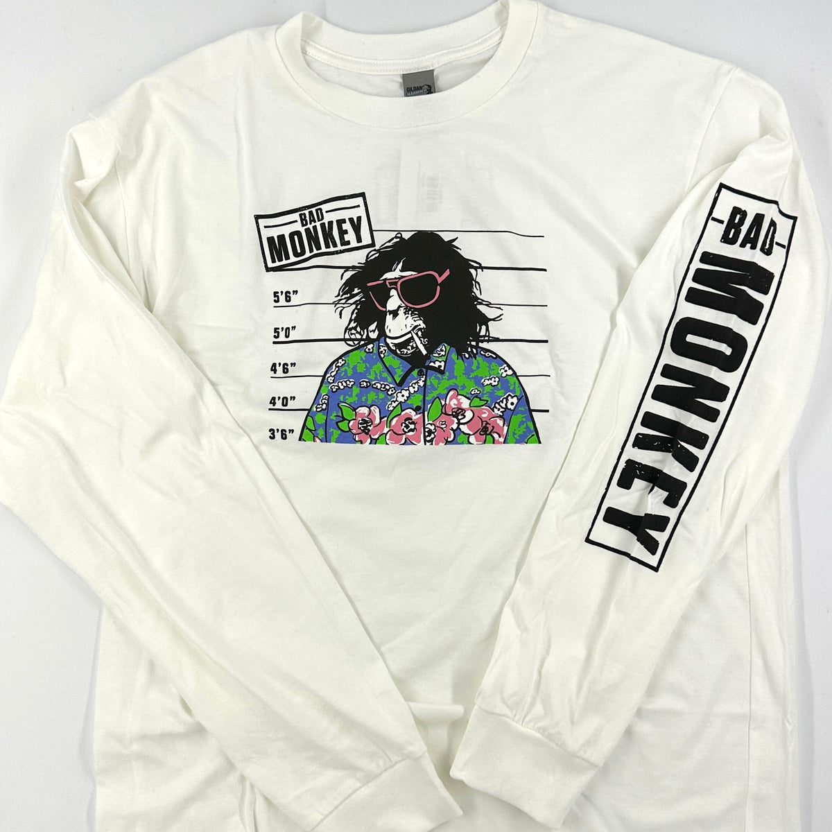 Mugshot Monkey Long Sleeve T-Shirt – Bad Monkey OC