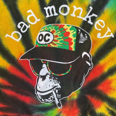 Rasta Monkey Short Sleeve Tie Dye T-Shirt – Bad Monkey OC